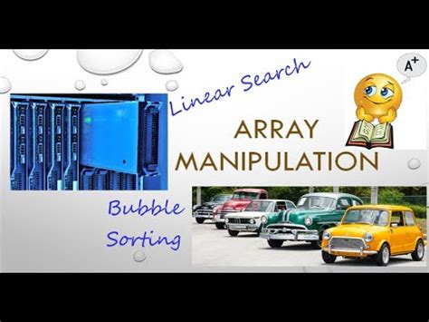 Pseudocode Development Array Manipulation YouTube
