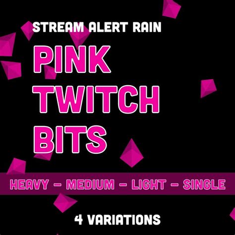 Pink Twitch Cheer Alerts Bundle Etsy