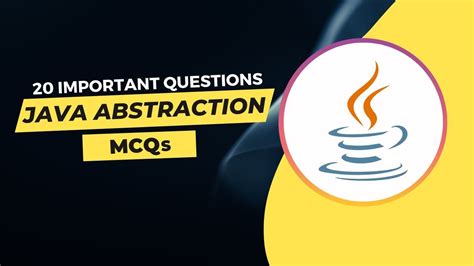 Java Abstraction Mcqs 1 L Top 20 Java Abstraction Practice Questions