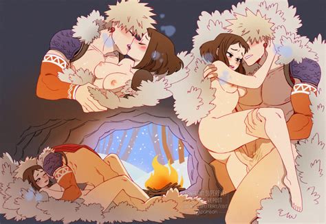 Rule 34 1boy 1boy1girl 1girls Bakugou Katsuki Being Undressed Biceps