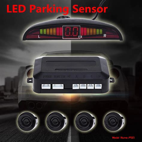 Aliexpress Com Buy 1 Set Car LED Parking Sensor Kit Display 4 Sensors For All Cars Reverse