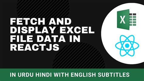 How To Fetch Excel Data As Json In Reactjs YouTube