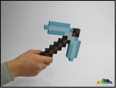 마인크래프트 곡괭이 종이모형 만들기minecraft Pickaxe Papercraft 네이버 블로그