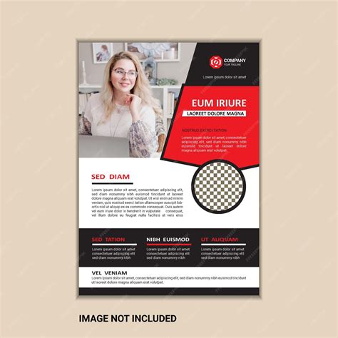 벡터 기업 비즈니스 플라이어 디자인 템플릿 간단하고 깨끗한 A4 크기도련 포함 프리미엄 벡터