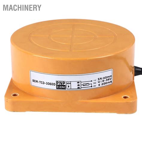 Machinery Inductive Proximity Sensor Pnp Dc 3 สายปกติปิด 60 มมการตรวจจับระยะทาง Proximity