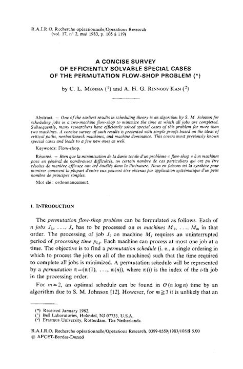 A Concise Survey Of Efficiently Solvable Special Cases Of The