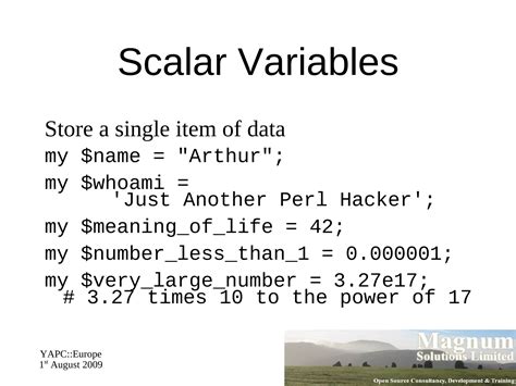 introduction to perl day 1 odp