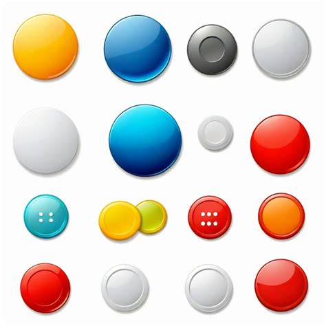premium vector buttons vector set white background isolated a high