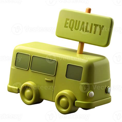 Equality Bus A Symbol Of Inclusion And Fairness 52566834 Png