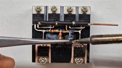 Diy 500w Inverter Circuit 18v To 220v Using Irf3205 Mosfet And C4106 Npn Transistors Youtube