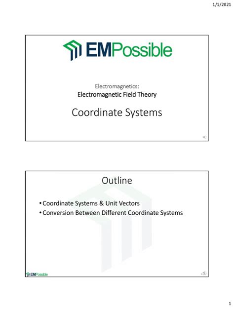 lecture coordinate systems pdf cartesian coordinate system