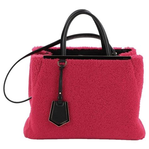 Fendi 2jours Bag Shearling Medium At 1stdibs