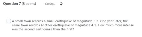 Solved Question 5 6 Points Saving Solve For X In The Chegg Com