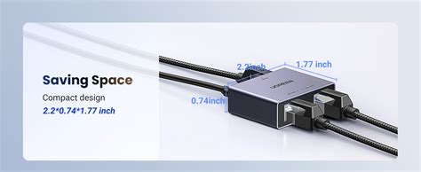 Ugreen 1000mbps Ethernet Splitter 1 To 2 Plug And Play 2
