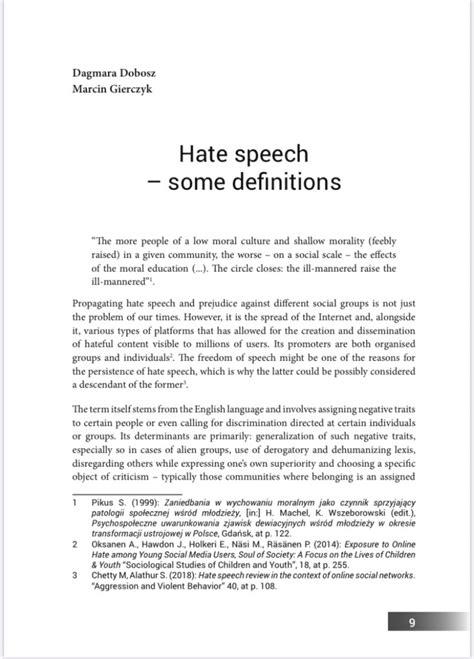 PDF Hate Speech Some Definitions