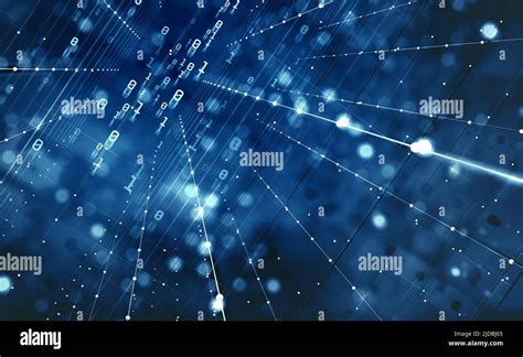 Cyberspace Digital Computer Network As A Global Database D Illustration Of Clusters Of