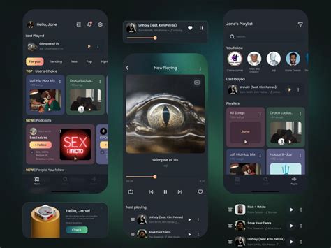 Music Player And Podcast App Design Mobile Design Inspiration App