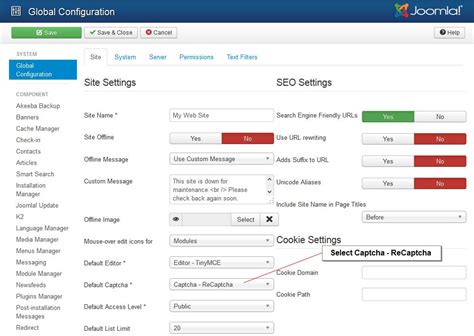 stop spam on joomla using recaptcha