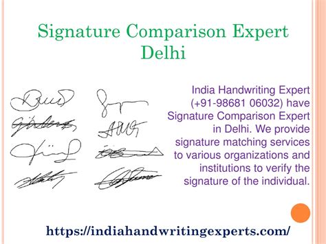 PPT - Signature Comparison Expert Delhi– India Handwriting Expert PowerPoint Presentation - ID ...