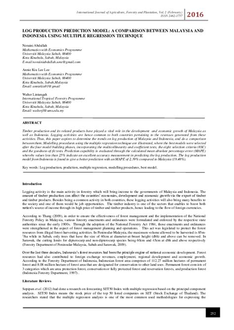 Pdf Log Production Prediction Model A Comparison Between Malaysia And Indonesia Using