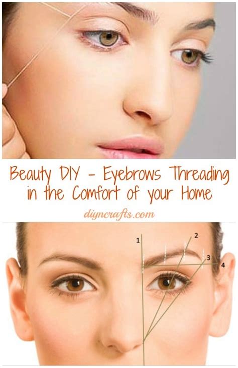 Beauty Diy Eyebrows Threading In The Comfort Of Your Home Video Tutorial Diy And Crafts