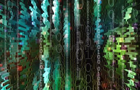 background colorful binary code stock illustration illustration of