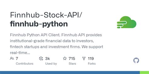 Finnhub Pythonopenapi Generatorversion At Master · Finnhub Stock Apifinnhub Python · Github