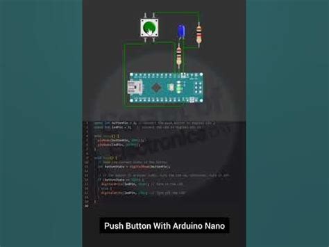 How to Interface Push Button With Arduino Nano - YouTube