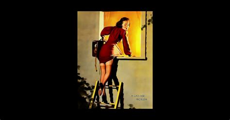 Gil Elvgren A Lad Her Problem Sexy Lady T Shirt Teepublic