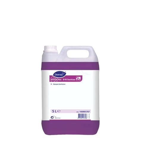 D10 Bac Conc Cleaner Sanitiser 2x5ltr Nivek Catering Supplies Ltd