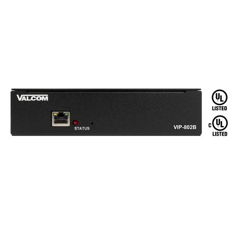 Ip Gateway Audio Port Network — Dual Port Vip 802b Valcom