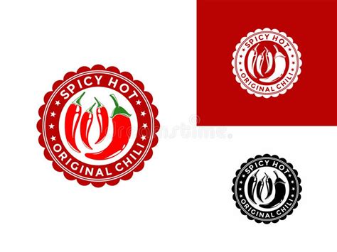 Restaurant Pepper Logo Red Pepper Restaurant Logo Stock Illustrations