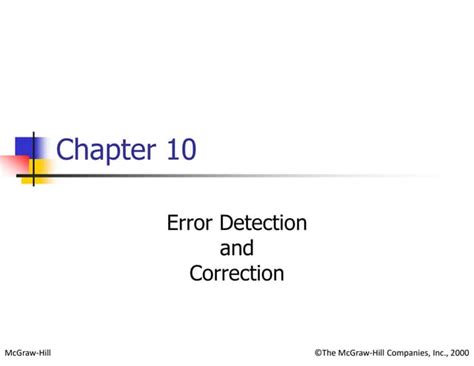 Error Detection Computer Networks Chapter 10pdf