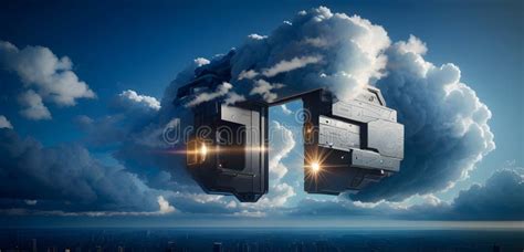 Illustration Concept Of Cloud Computing Service Future Data Storage
