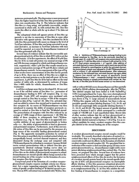 Dexamethasone 21 Mesylate An Affinity Label Of Glucocorticoid