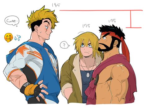D I L F Hunter Ken Masters Luke Sullivan Ryu Street Fighter Street Fighter Babes Bara