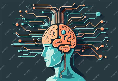 Human Brain Illustrating Neural Network And Ai Concepts Premium Ai