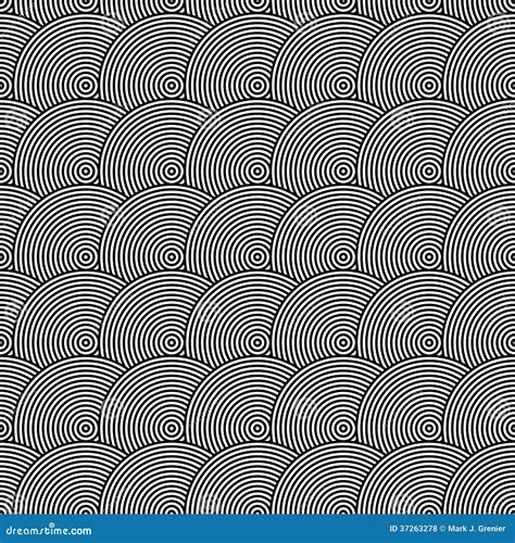 Seamless Concentric Circles Pattern Stock Vector Illustration Of Style Modern 37263278