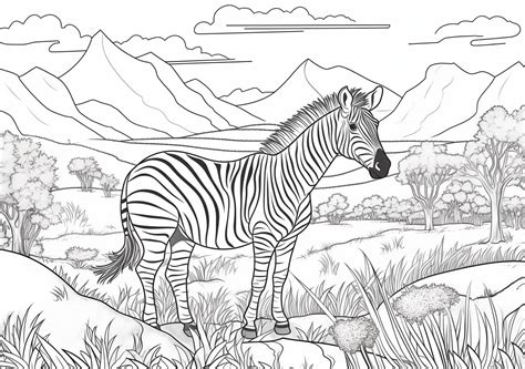 Zèbre — Coloriages Gratuits à Imprimer