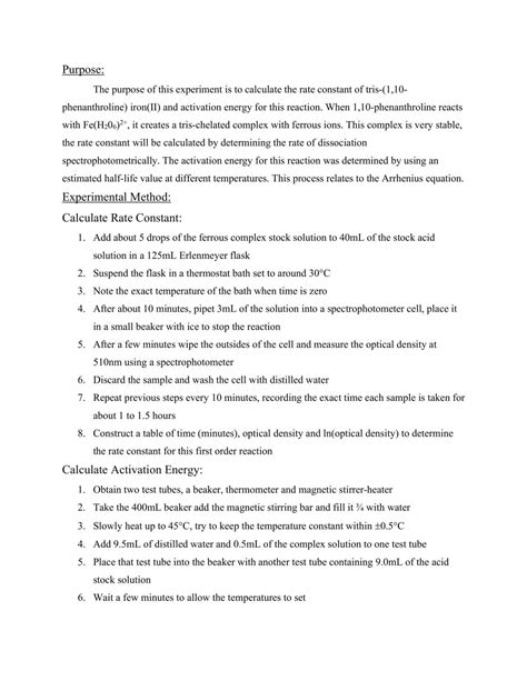 Lab Report 5 Chm120 Chemical Principles 2 Utoronto Thinkswap