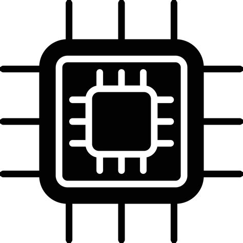 Cpu Glyph Icon 10919032 Vector Art At Vecteezy