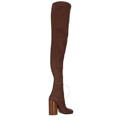 Burberry Anita Over The Knee Sock Boots In Brown Lyst