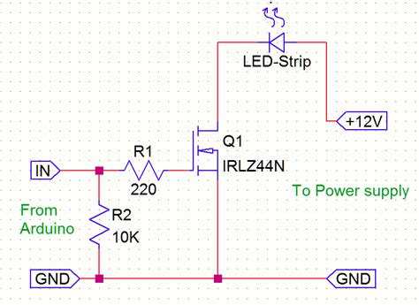 Providing Power To Arduino To Control 12v Leds Via A Mosfet General