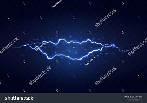 Lightning Flash Effect Realistic Electric Lightning Stock Illustration 2072864588 Shutterstock