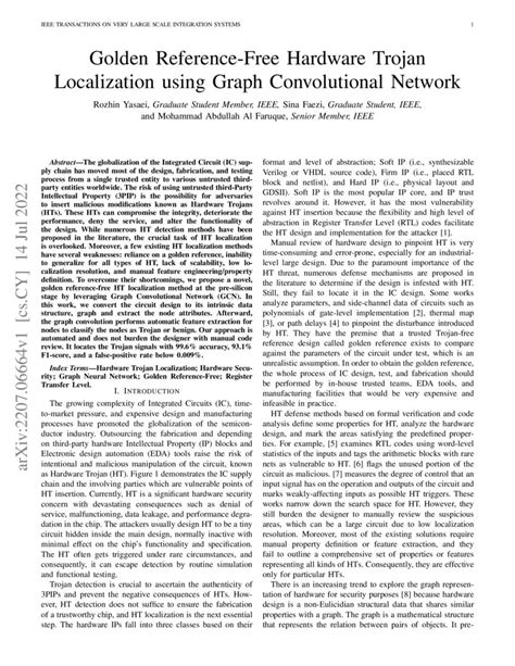Golden Reference Free Hardware Trojan Localization Using Graph Convolutional Network Deepai