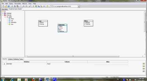 database tools to create sql queries through a graphical interface