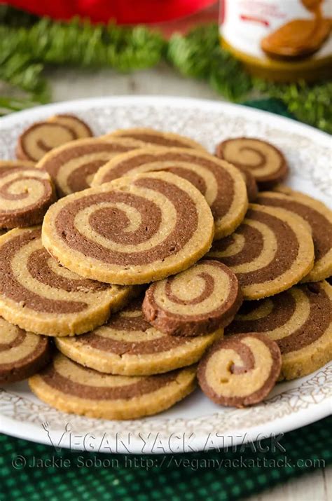 Chocolate Biscoff Pinwheel Cookies Vegan Yack Attack