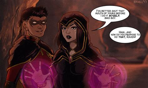 Raven And Damian Wayne