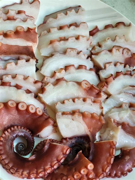 자숙문어숙회 만들기 삶은문어 데치기 초고추장 양념레시피 코스트코 자숙문어 요리 네이버 블로그