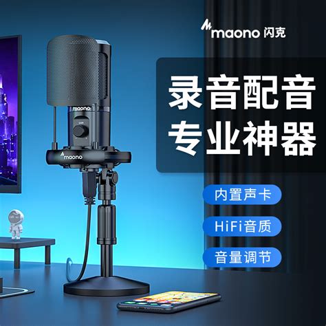 闪克pm461t麦克风电脑台式录音配音录歌专用设备电容闪客收音麦虎窝淘